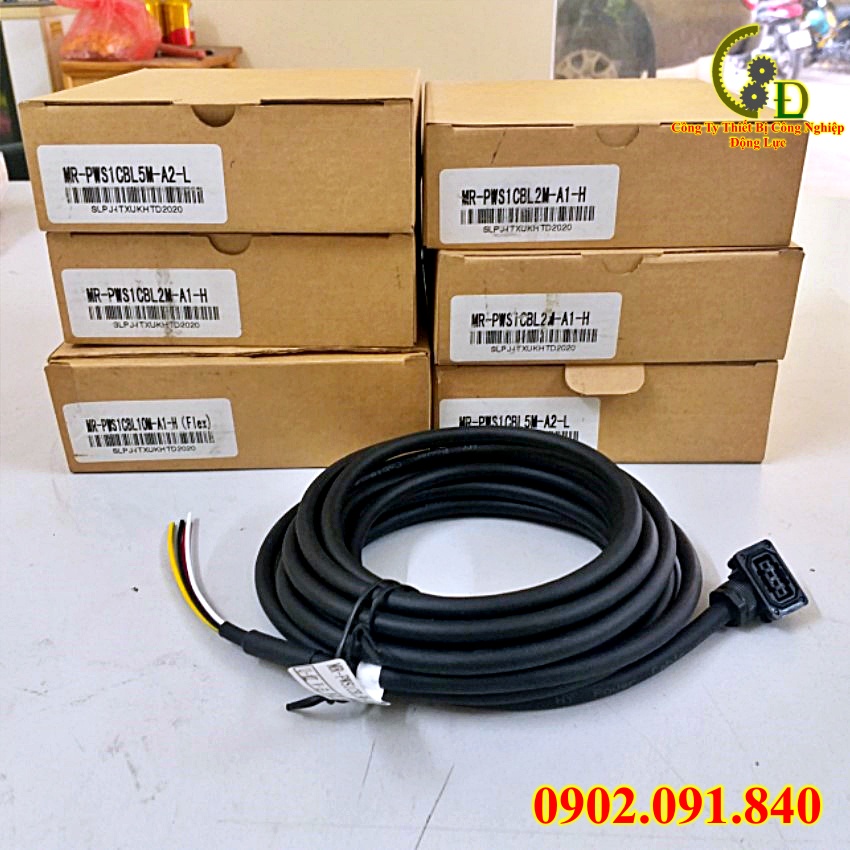 Cáp nguồn động cơ Servo Motor, power cable servo motor MR-PWS1CBL-5M ...