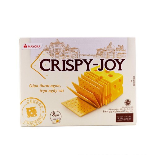 Bánh quy vị phô mai Crispy Joy hộp 360g | Shopee Việt Nam