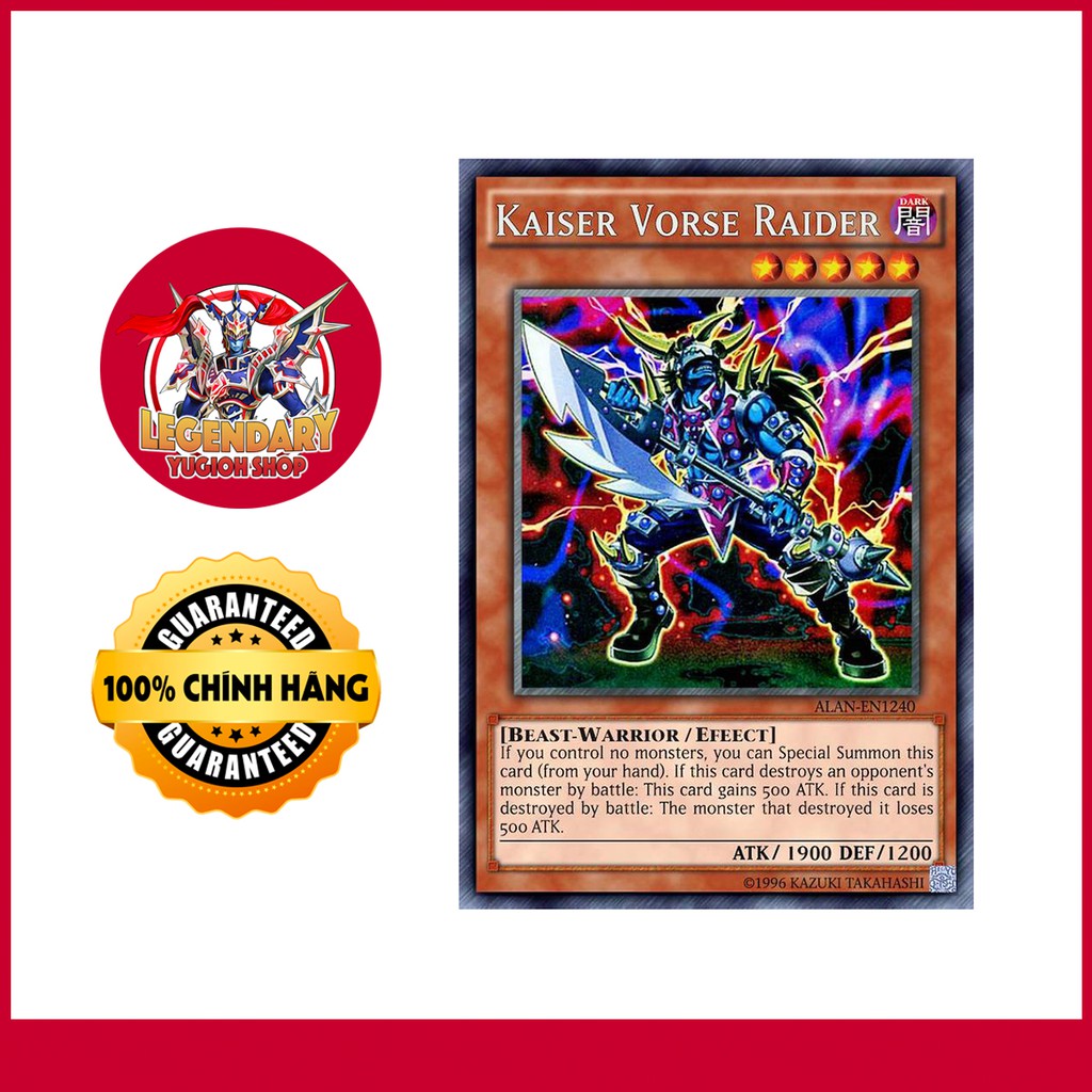 [Thẻ Bài Yugioh Chính Hãng] Kaiser Vorse Raider | Shopee Việt Nam