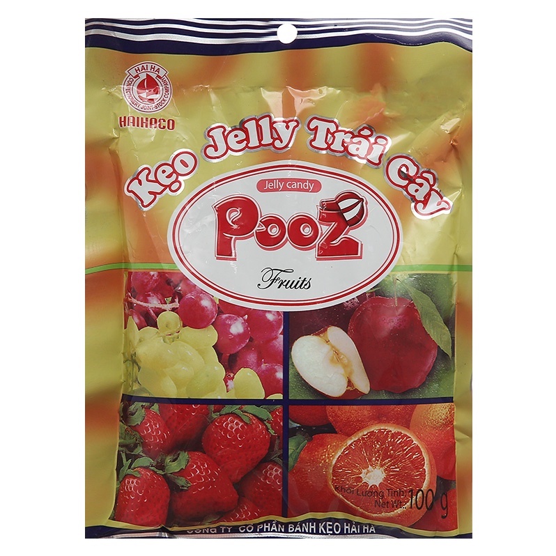 Kẹo dẻo Jelly Pooz gói 100g (vị dâu và hoa quả) | Shopee Việt Nam