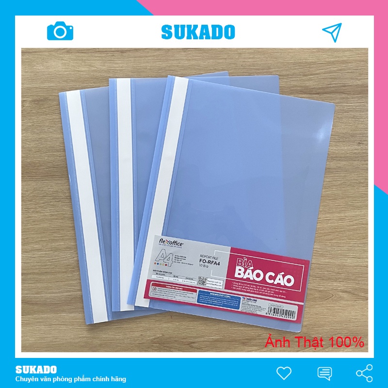 Bìa Acco nhựa A4 Thiên Long [Xấp 10 cái] đựng giấy tờ SUKADO | Shopee ...