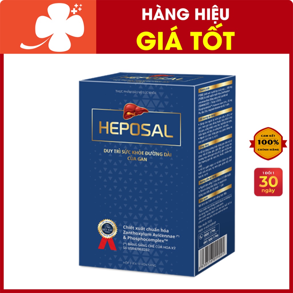 Heposal - Hỗ trợ tăng cường chức năng gan, duy trì sức khỏe đường dài ...