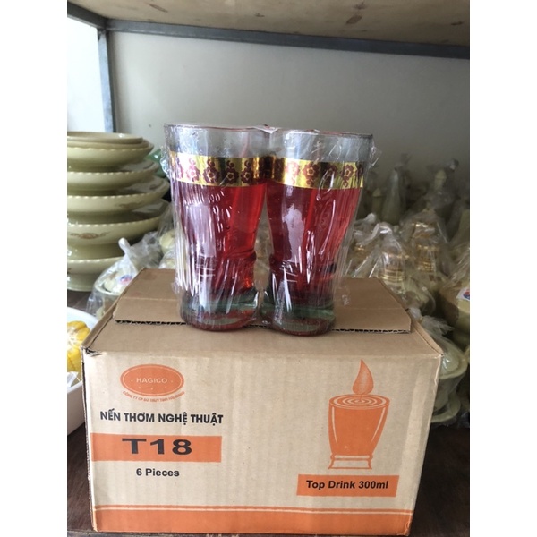 Nến Cốc Thơm Cỡ Đại T18( cao 13 cm rộng 6cm giá 1 đôi) | Shopee Việt Nam