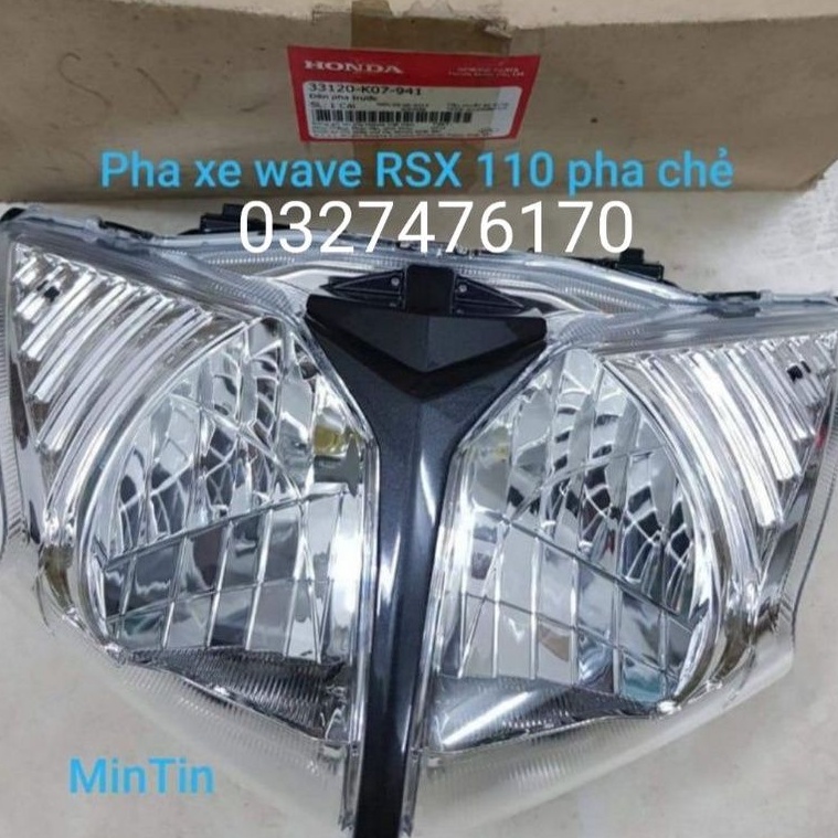 Pha chóa đèn trước xe WAVE RSX 2012- 2013 siêu nhân zin | Shopee Việt Nam