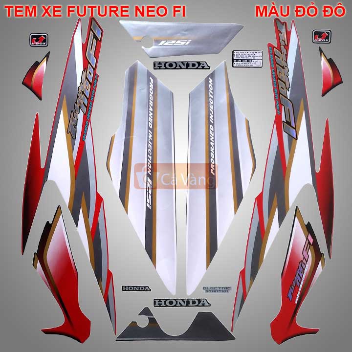 Tem xe máy Future Neo FI màu ĐỎ ĐÔ, chất lượng như ZIN chính hãng ...