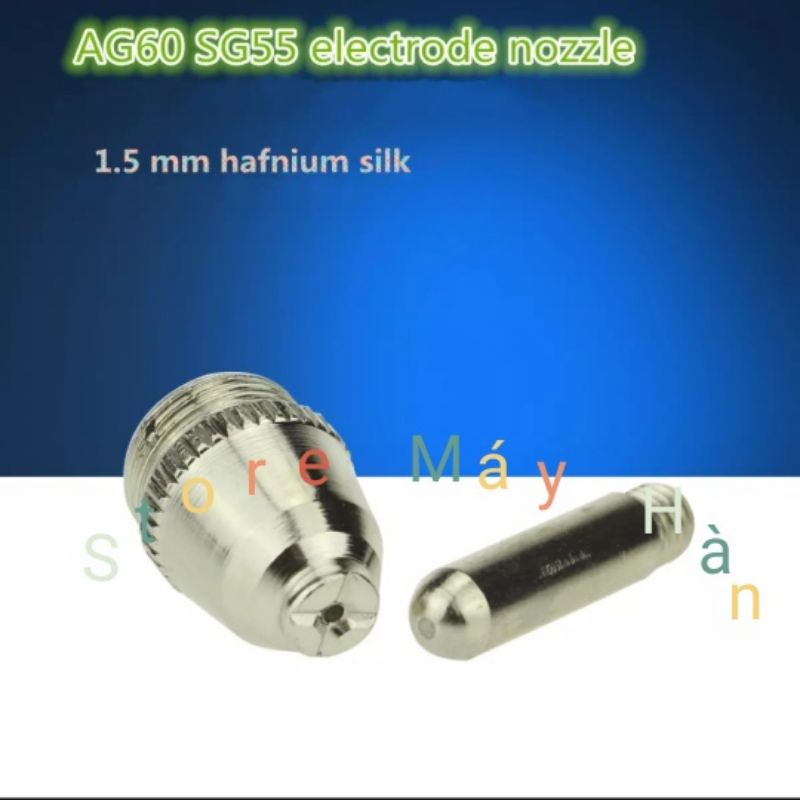Béc cắt plasma AG60_SG55 bỏ 10 điện cực + vỏ béc - Phụ kiện tay cắt ...
