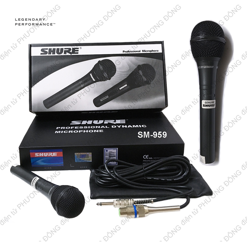 MICRO Karaoke SHURE SM-959 có dây chất lượng độ bền cao | Shopee Việt Nam