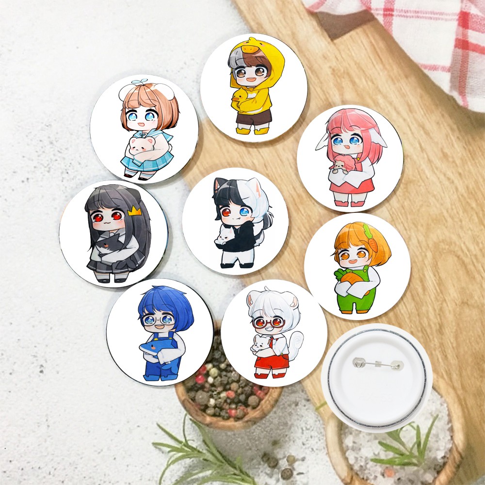 huy hiệu hero team v2 simmy siro phong cận mister vịt kamui kairon ...