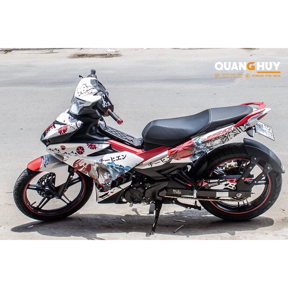 tem xe ex150 trắng hoa văn | Shopee Việt Nam