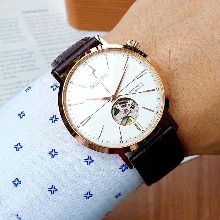 Đồng hồ nam cao cấp Bulova 97A136 rose gold chính hãng | Shopee Việt Nam