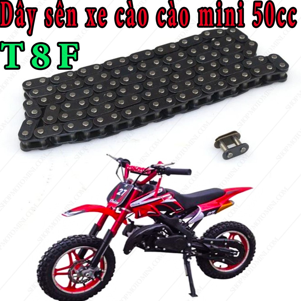 Dây xích nhông xe cào cào mini 50cc | Dây sên xe cao cao T8F | xe máy ...