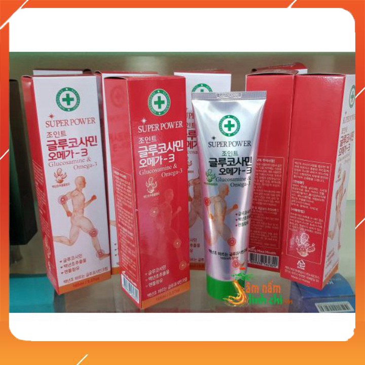 [Hàng chính hãng] Hộp dầu xoa bóp SUPER POWER Hàn Quốc hộp 165ml (Glucosamine & Omega-3 ...
