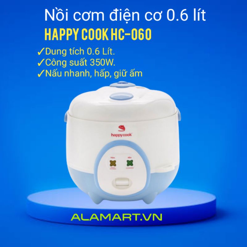 Nồi cơm điện Happy Cook 0.6 lít HC-060 Xanh | Shopee Việt Nam