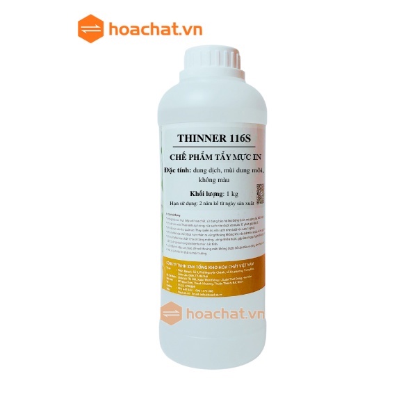 Dung dịch tẩy mực in, băng keo trên lưới in Thinner 116, Tổng Kho Hoá ...