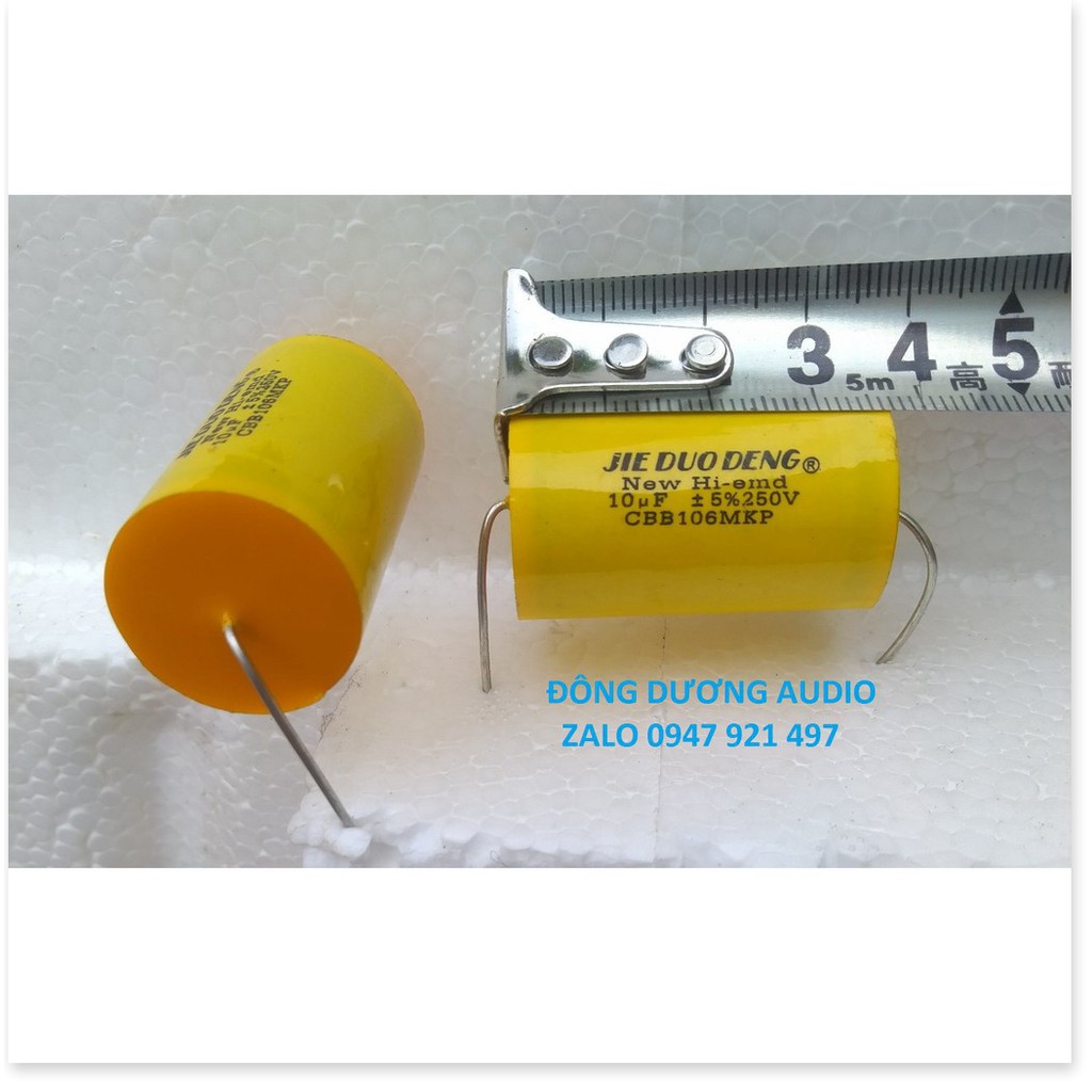 TỤ PHÂN TẦN 10MF 250V VÀNG TRÒN - GIÁ 2 CÁI - TỤ LOA TRUNG TỤ LOA MID ...