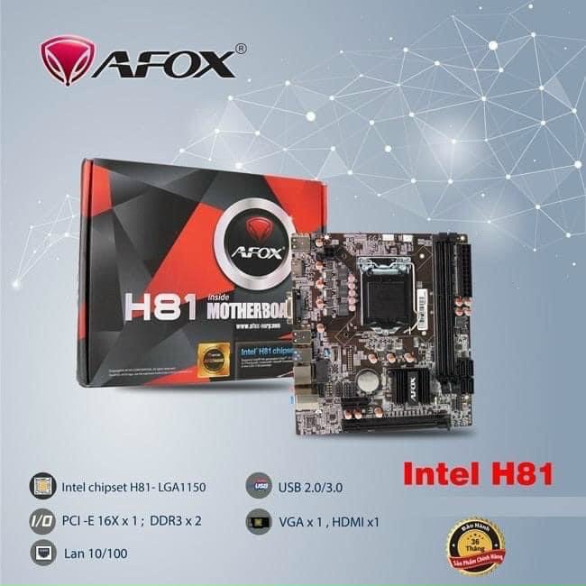 Bo Mạch Chủ Mainboard AFOX H61 H81 H110 CHÍNH HÃNG BH 36T FULL VAT ...