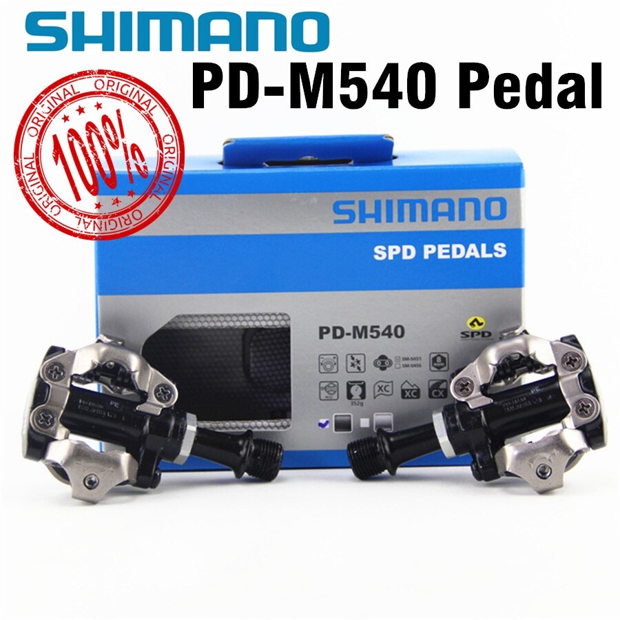 Pedal Shimano PD-M540 Pedal Cá Chrome-Moly & Nhôm Can Đi Kèm SM-SH51 ...