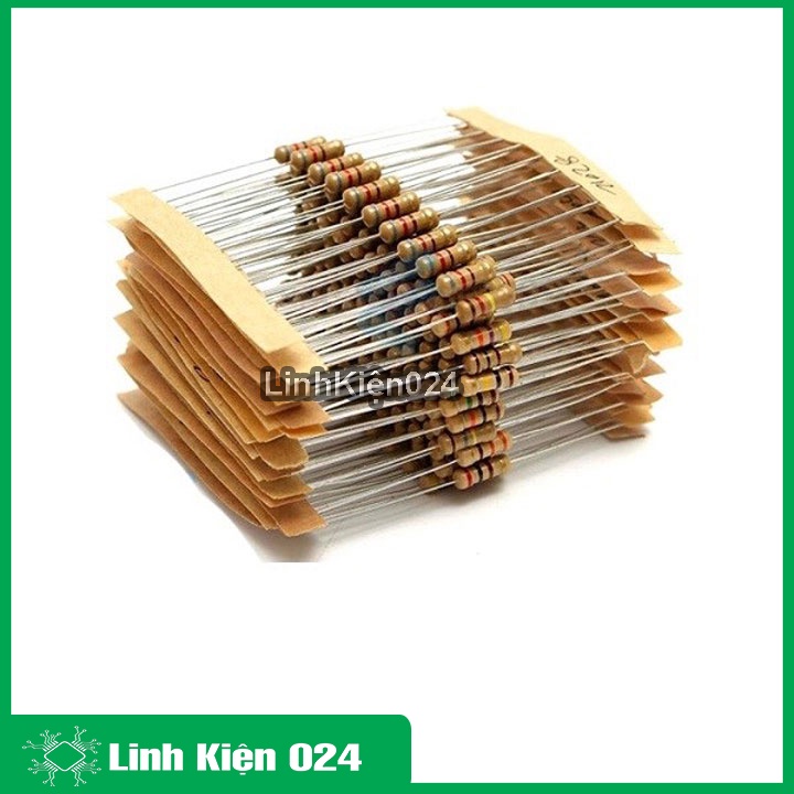 Gói 48 Loại Trở 5 Vạch 1/4W 1% Từ 1R-1M Mỗi loại 10 Con | Shopee Việt Nam
