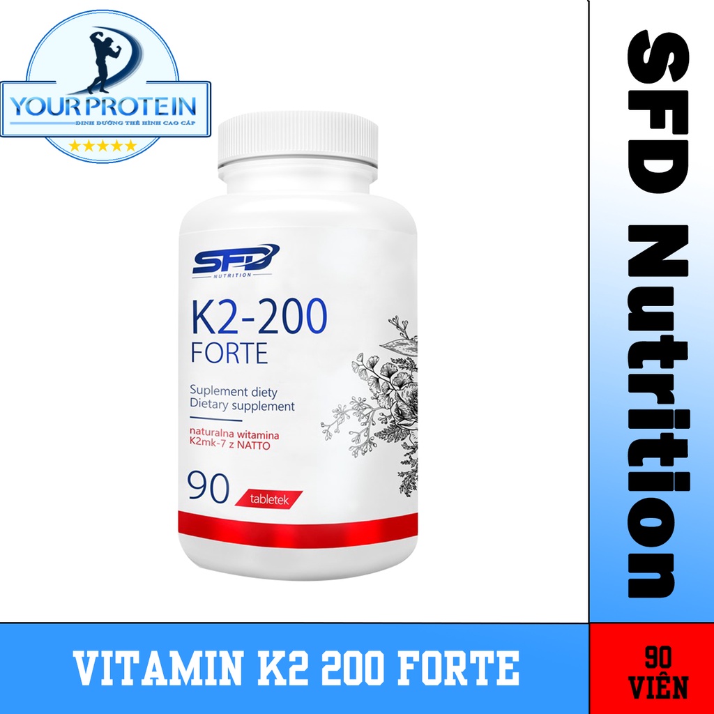[ THANH LÝ ] SFD Viên Uống Bổ Sung Vitamin K2 (MK7) 200 Forte 90 Viên [ BBE 12/2022] | Shopee ...
