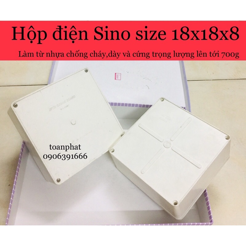 Sale Off Hộp điện Vuông 18 Sino Hộp Nối Dây 18 Sino Shopee Việt Nam