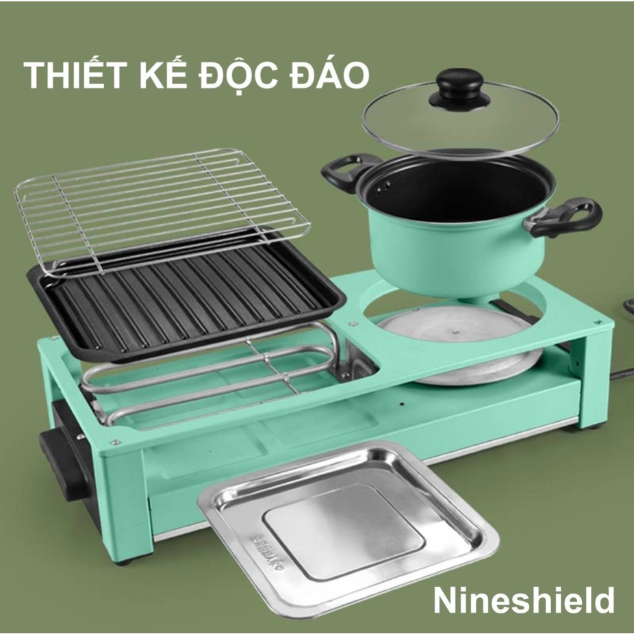 BẾP LẨU NƯỚNG KHÔNG KHÓI 2 TRONG 1 NINESHIELD ( Hàng chính hãng) | Shopee Việt Nam