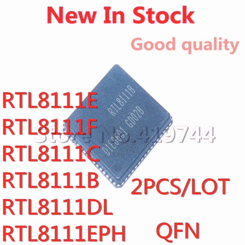 Set 2 Thẻ Mạng QFN RTL8111E RTL8111F RTL8111C RTL8111B RTL8111D ...