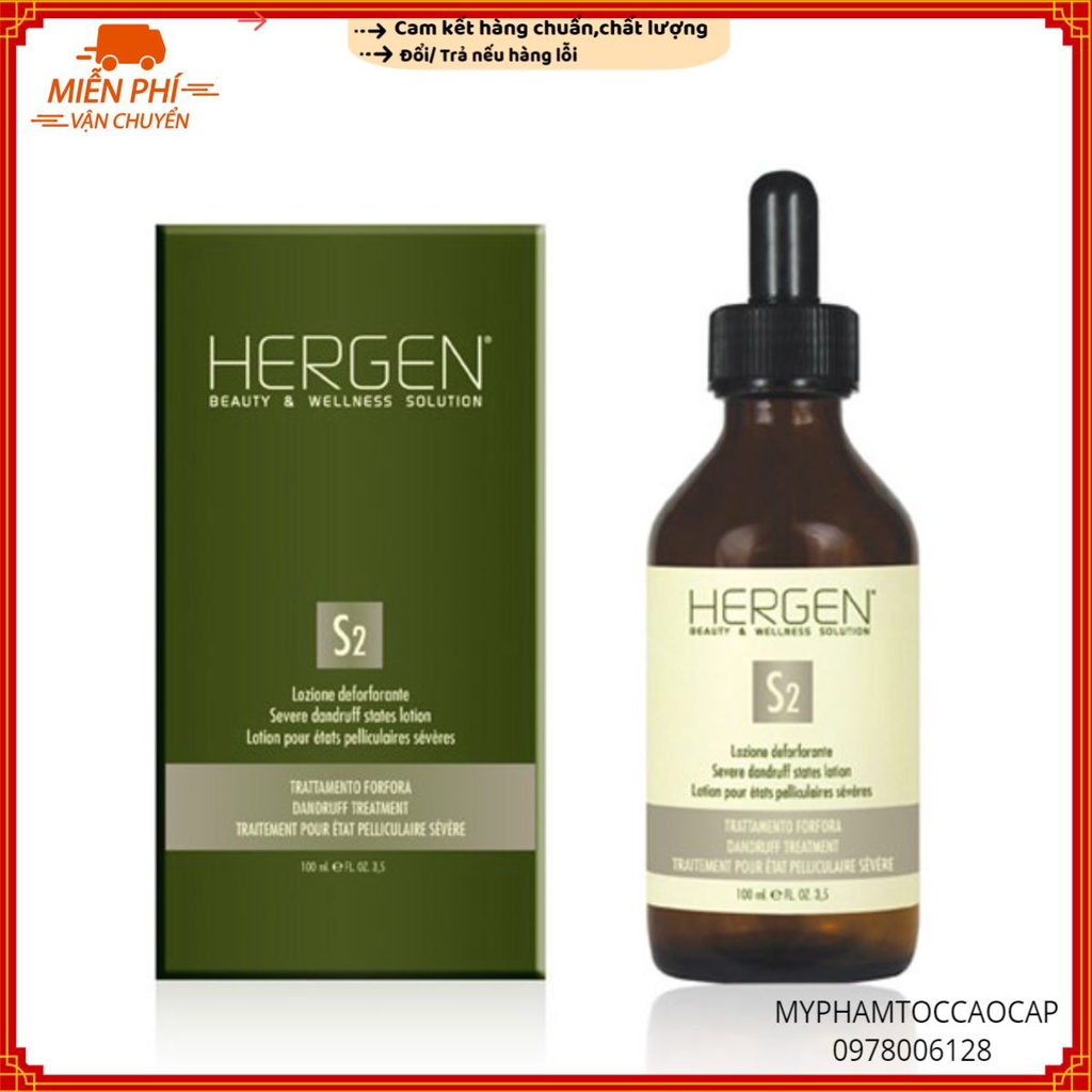 (BES_CHÍNH HÃNG) Huyết thanh hạn chế gàu BES Hergen S2 Severe Dandruff ...