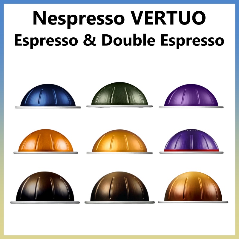 [Nespresso VERTUO] Espresso & Double Espresso, 8 hương vị, 10 viên ...
