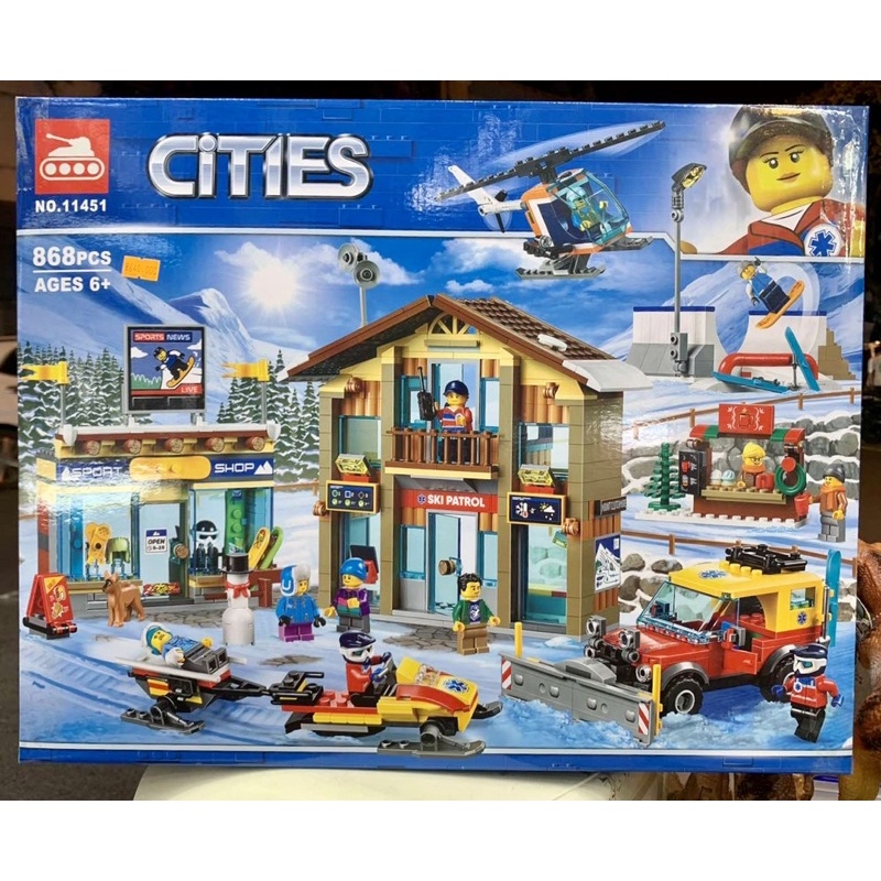 Xếp hình Thành phố 60203 11451 Khu du lịch mùa đông | Shopee Việt Nam