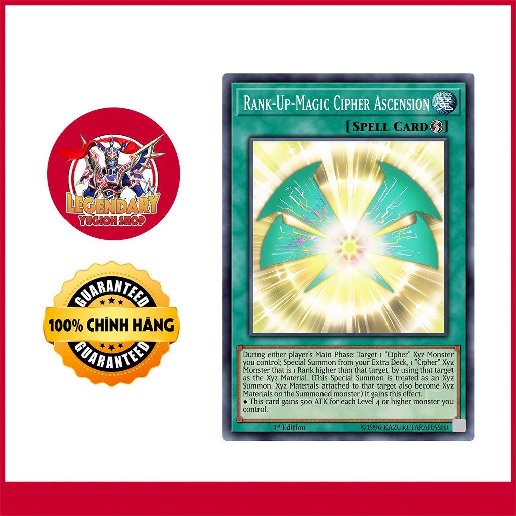 [Thẻ Bài Yugioh Chính Hãng] Rank-Up-Magic Cipher Ascension | Shopee Việt Nam