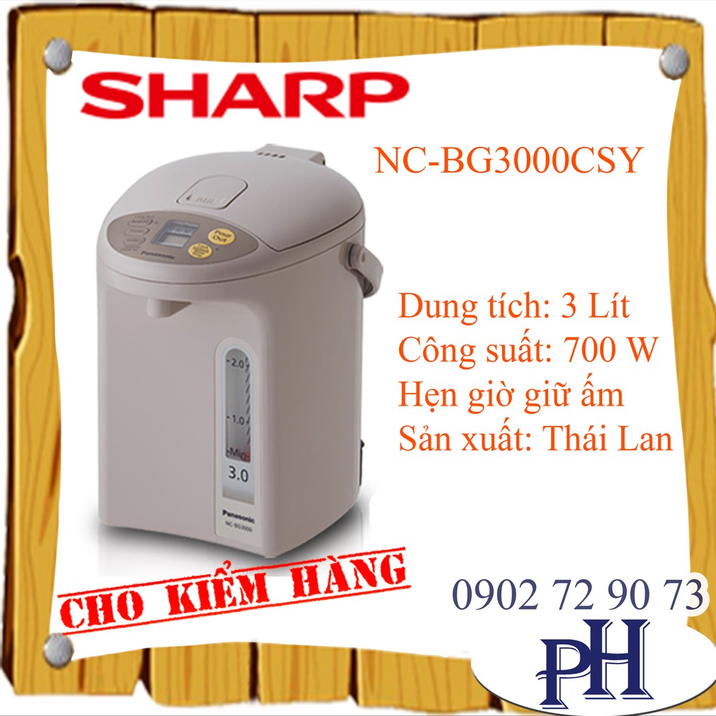 Bình thủy điện Panasonic NC-BG3000CSY | Shopee Việt Nam