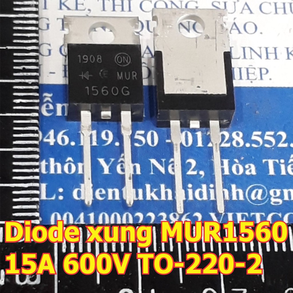 5 con Diode xung đơn MUR1560G MUR1560 1560 15A 600V TO-220-2 kde6336 ...