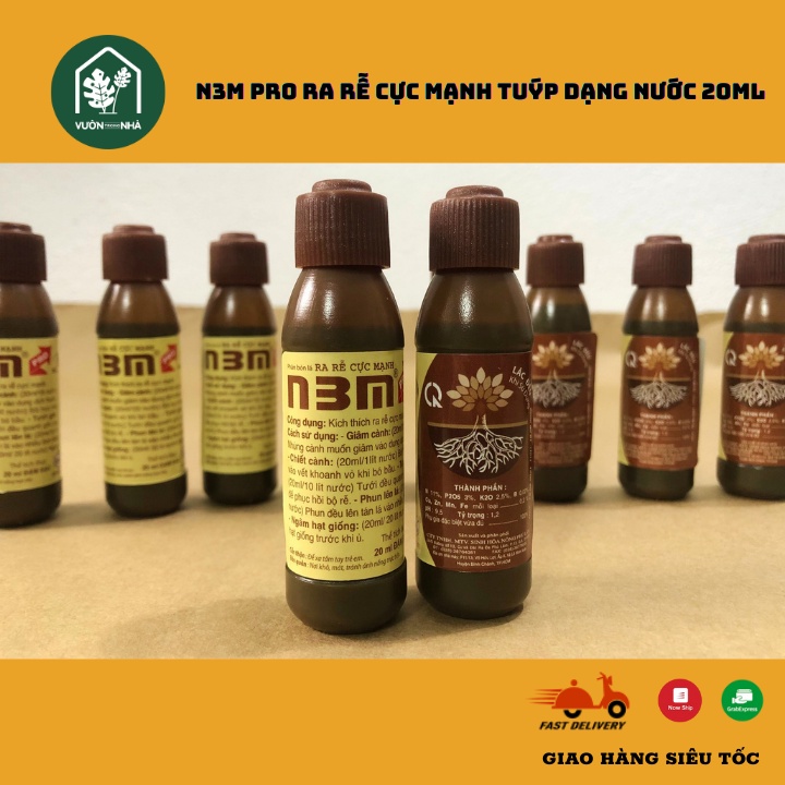 N3M Pro Siêu Ra Rễ Cực Mạnh - Mẫu Mới Dạng Nước Ống 20ML dùng cho cây ...