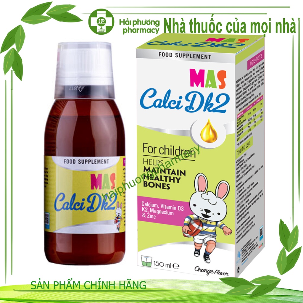 Siro Mas Calci- DK2 (Chai 150ml) cung cấp Canxi cho bé nhập khẩu chính hãng Tây Ban Nha | Shopee ...