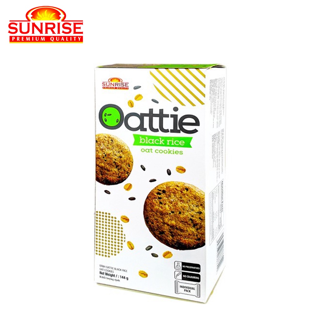 BÁNH YẾN MẠCH NẾP THAN OATTIE BLACK RICE OAT COOKIES SUNRISE 144 GRAM | Shopee Việt Nam