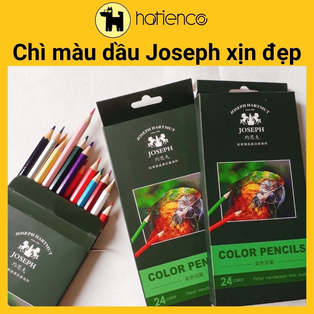 Bút chì màu dầu,màu chì xịn đẹp Joseph, bút chì dầu Joywish | Shopee ...