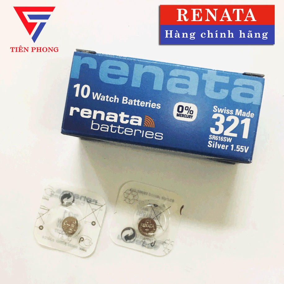 Pin Đồng Hồ Renata SR616SW 321 Thụy Sỹ - (Loại tốt - Giá 1 viên ...