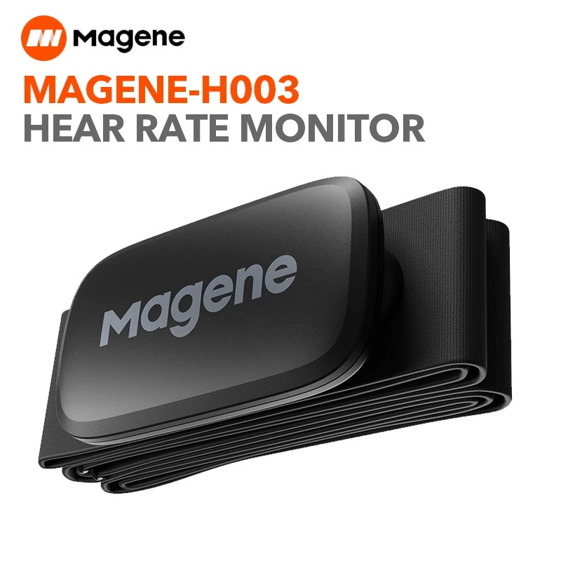 Magene H003 Heart Rate Sensor Bluetooth ANT+ Monitor With Chest Strap ...