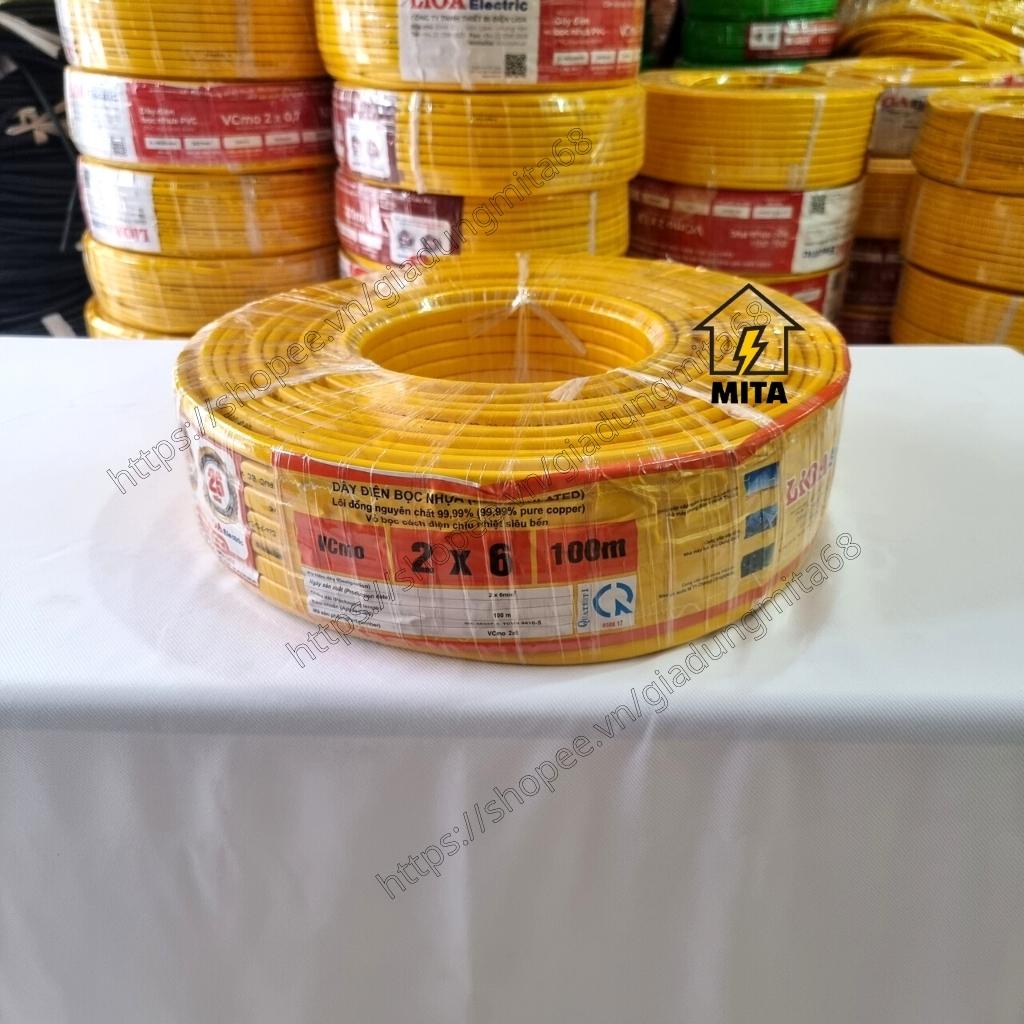 [Bán theo mét] Dây điện đôi mềm LiOA Vcmo 2x2.5, 2x4, 2x6 - MITA ...