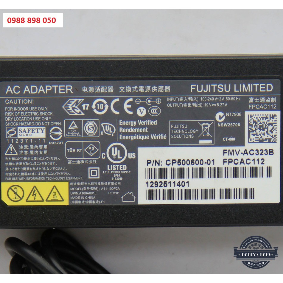 ADAPTER 19V 5.27A FUJITSU | Shopee Việt Nam