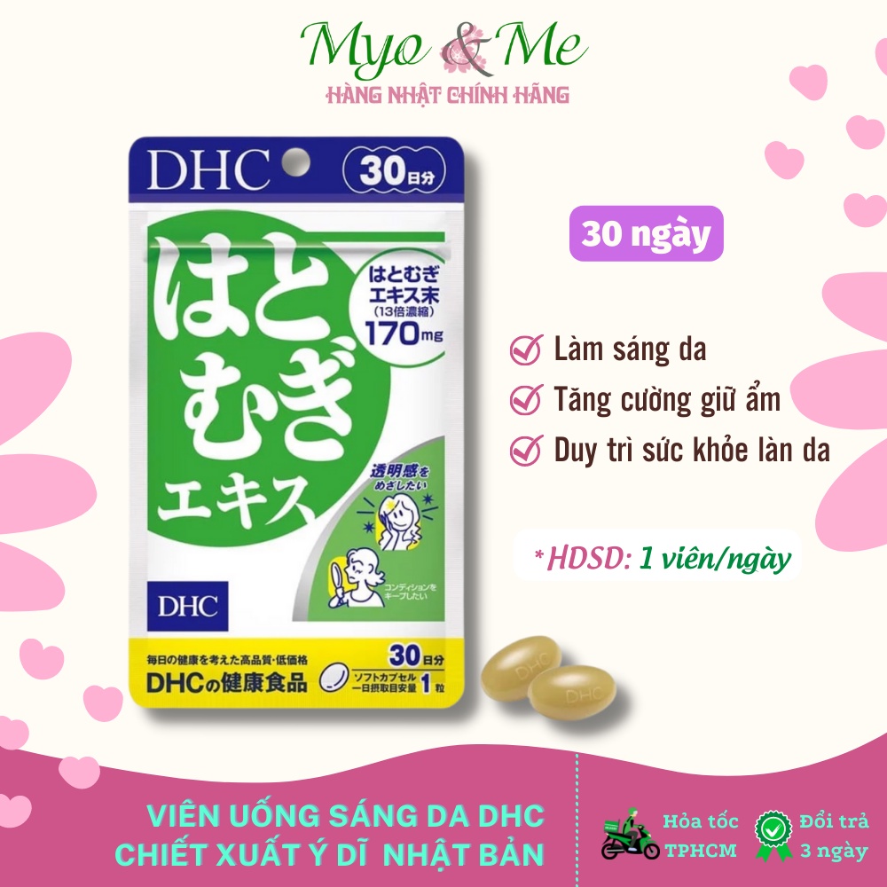 [HSD 31/10/25] Viên trắng da DHC Nhật Bản bổ sung lúa mạch ý dĩ DHC ...