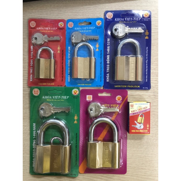 Khóa treo đồng Việt Tiệp [Hàng Chính Hãng] Nhiều kích thước 0166M-0152M ...