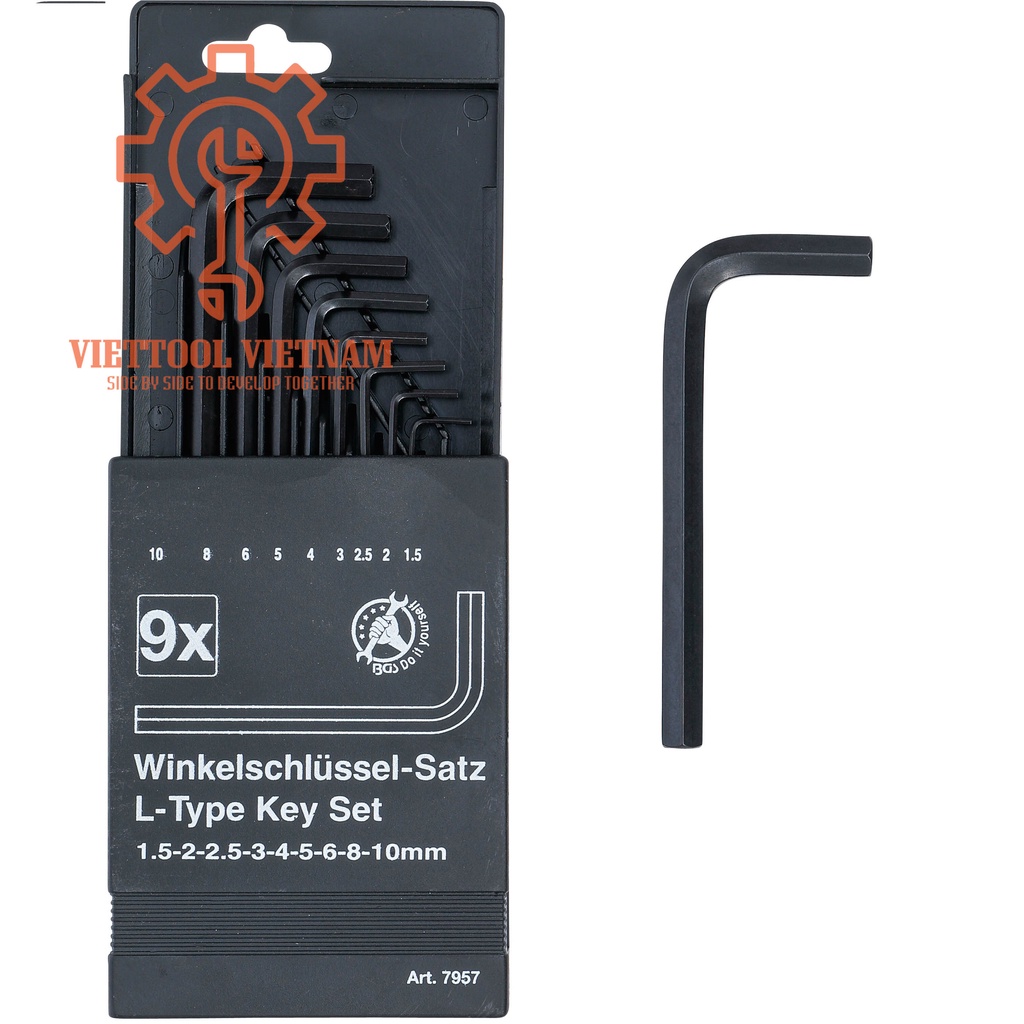 Bộ lục giác 9 chi tiết BGS technic model 7957 viettool nhập khẩu trược ...