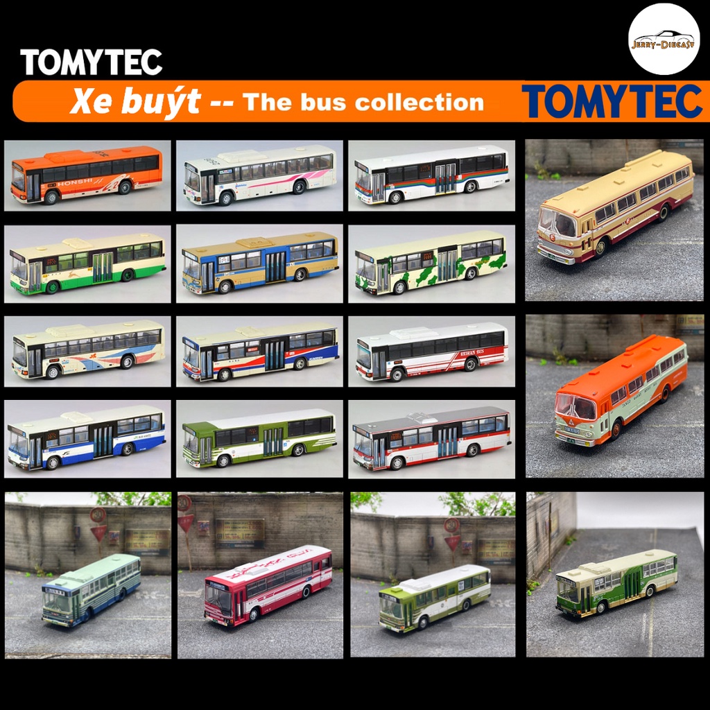 Mô hình xe buýt (Xe bus) - TOMYTEC Diecast Bus Collection tỉ lệ 1/150 ...