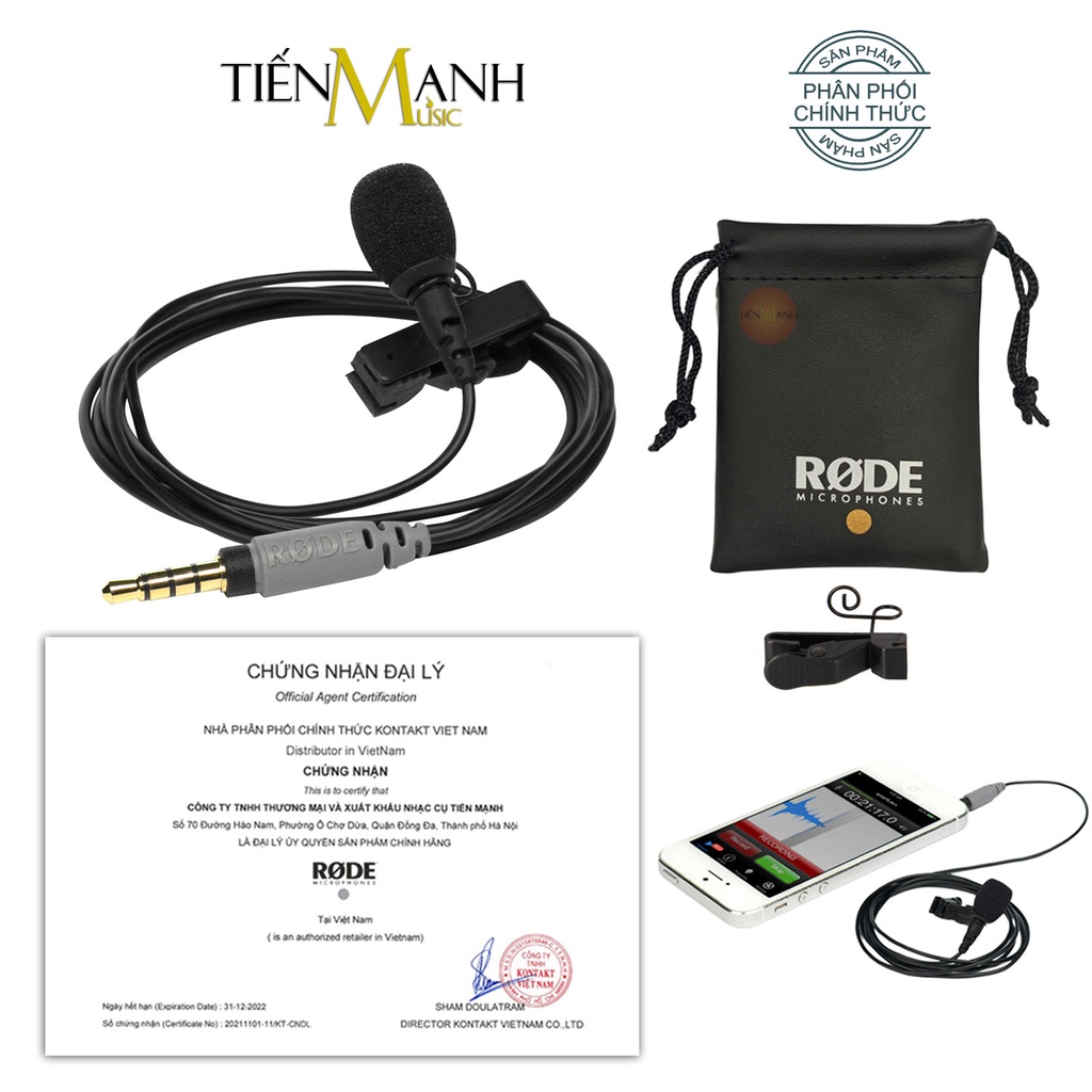 [Chính Hãng] Micro Cài Áo Rode SmartLav Plus Cho Điện thoại Thu âm và ...