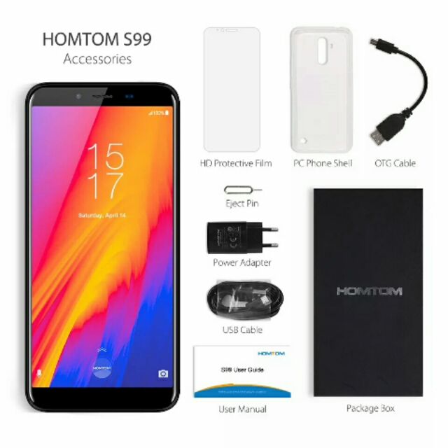 ĐIỆN THOẠI HOMTOM S99 RAM4GB ROM64GB | Shopee Việt Nam