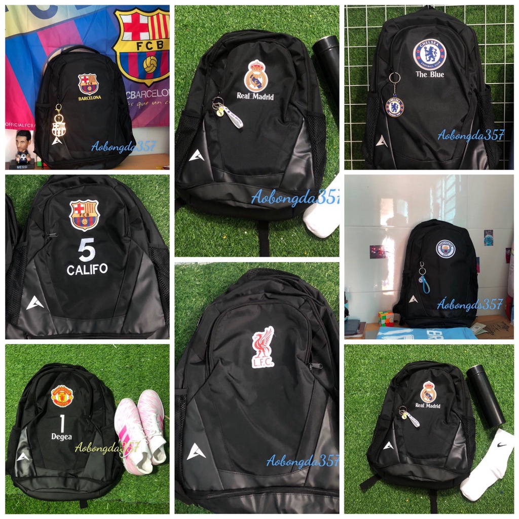 Balo Bóng Đá, Balo Các Câu Lạc Bộ Bóng Đá ( Barca, MU, MC, Chelsea ...