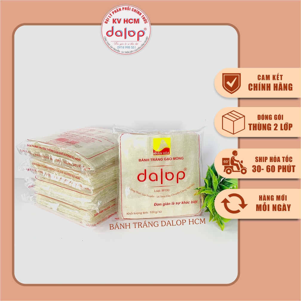 Bánh tráng gạo cuốn chả ram (chả giò) Dalop - Chính gốc cty Nhân Hòa - Bình Định | Shopee Việt Nam
