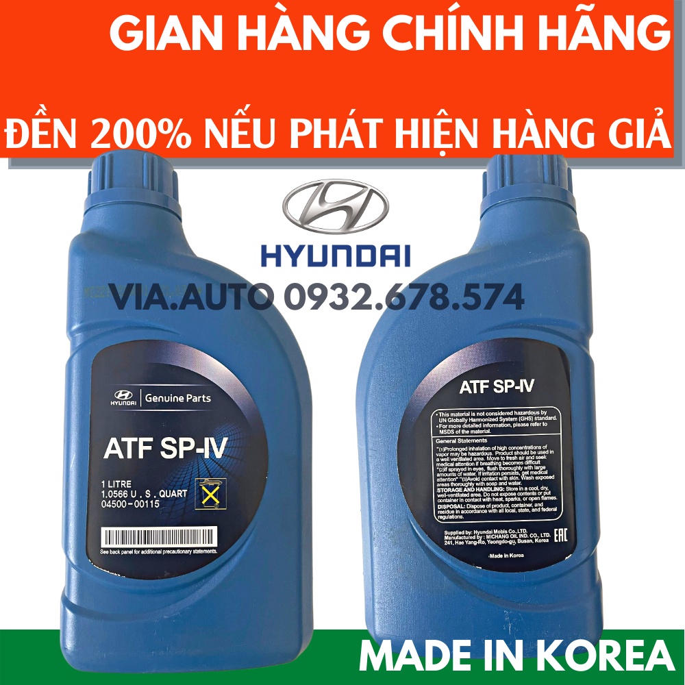 DẦU HỘP SỐ Ô TÔ ATF Hyundai/Kia SP-III/IV 1L | Shopee Việt Nam