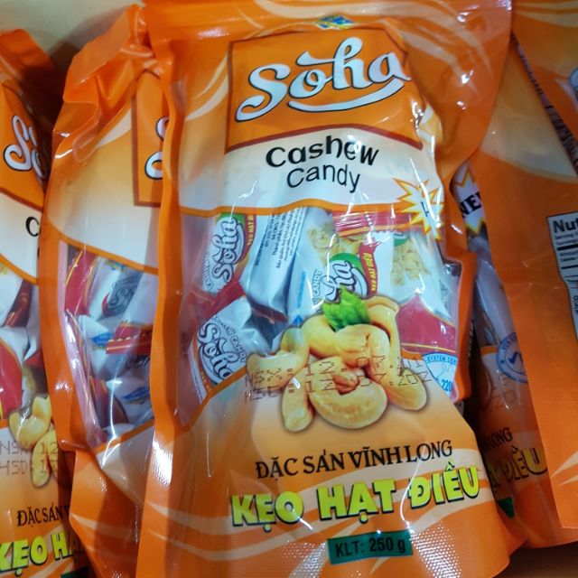 Kẹo Hạt Điều Soha Gói 250G - Date luôn mới | Shopee Việt Nam